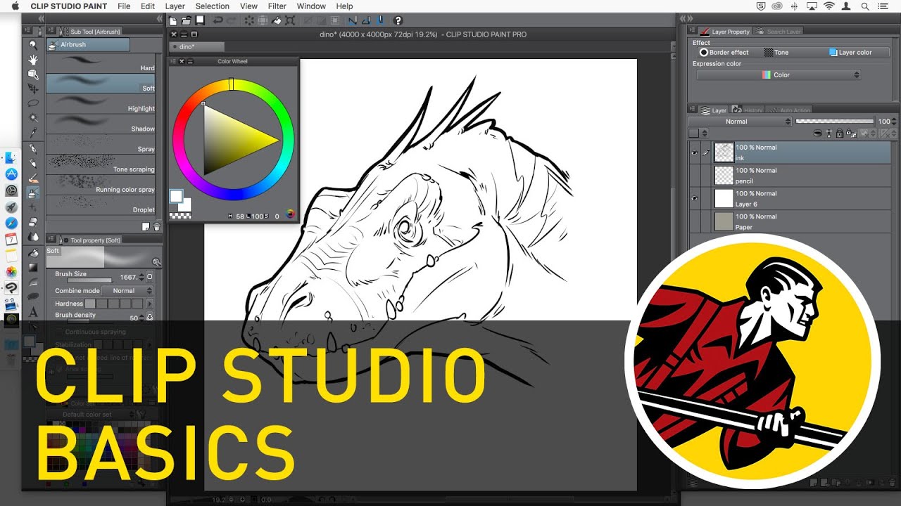 Digital Art Tutorial Beginner Clip Studio Deanne Stageman