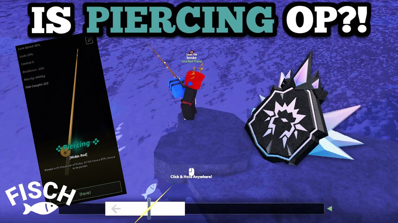 How Good Can The Piercing Enchant Get In Fisch Youtube