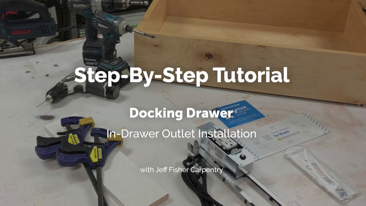 How To Install A Docking Drawer Outlet Youtube