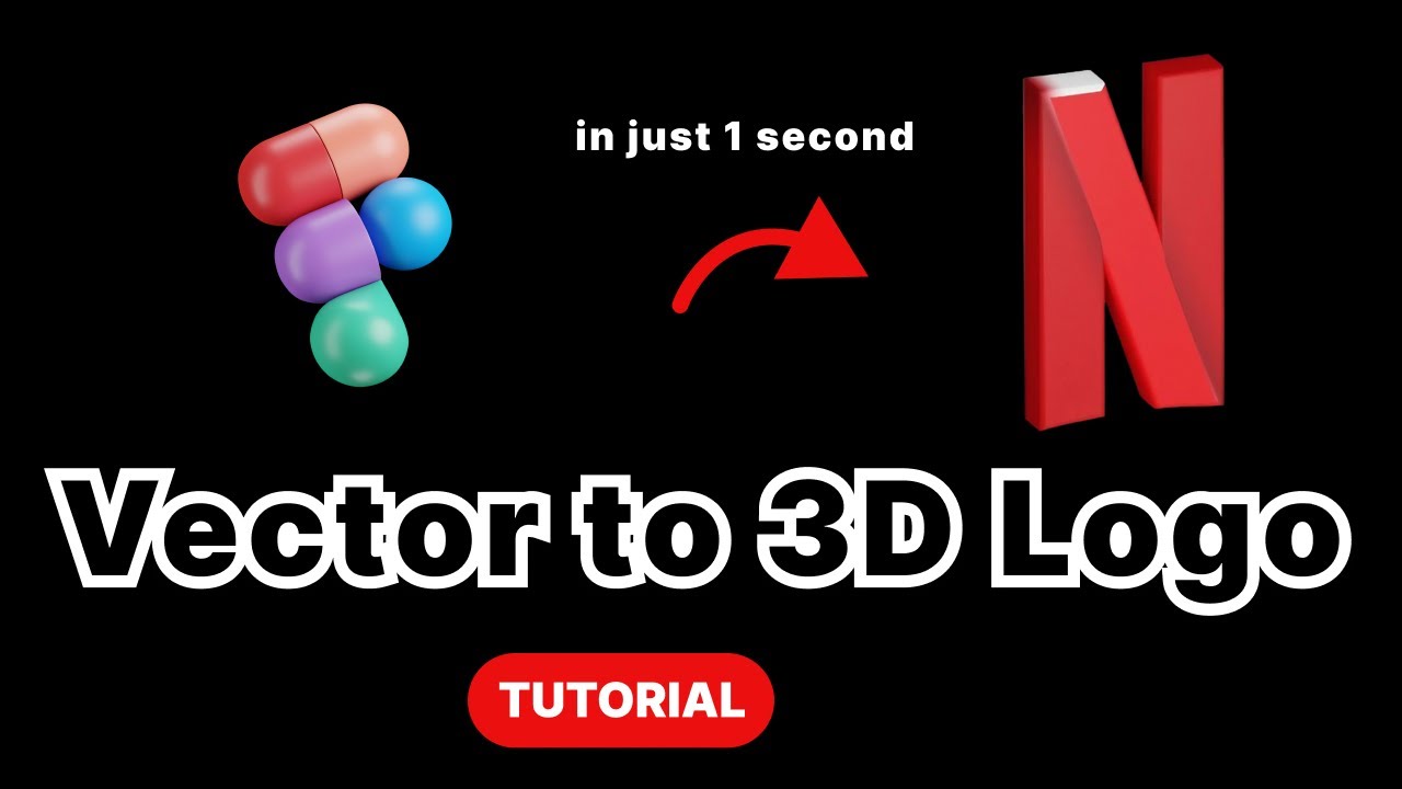 How I Designed Netflix Logo In 3d Vector To 3d Figma Plugin Youtube