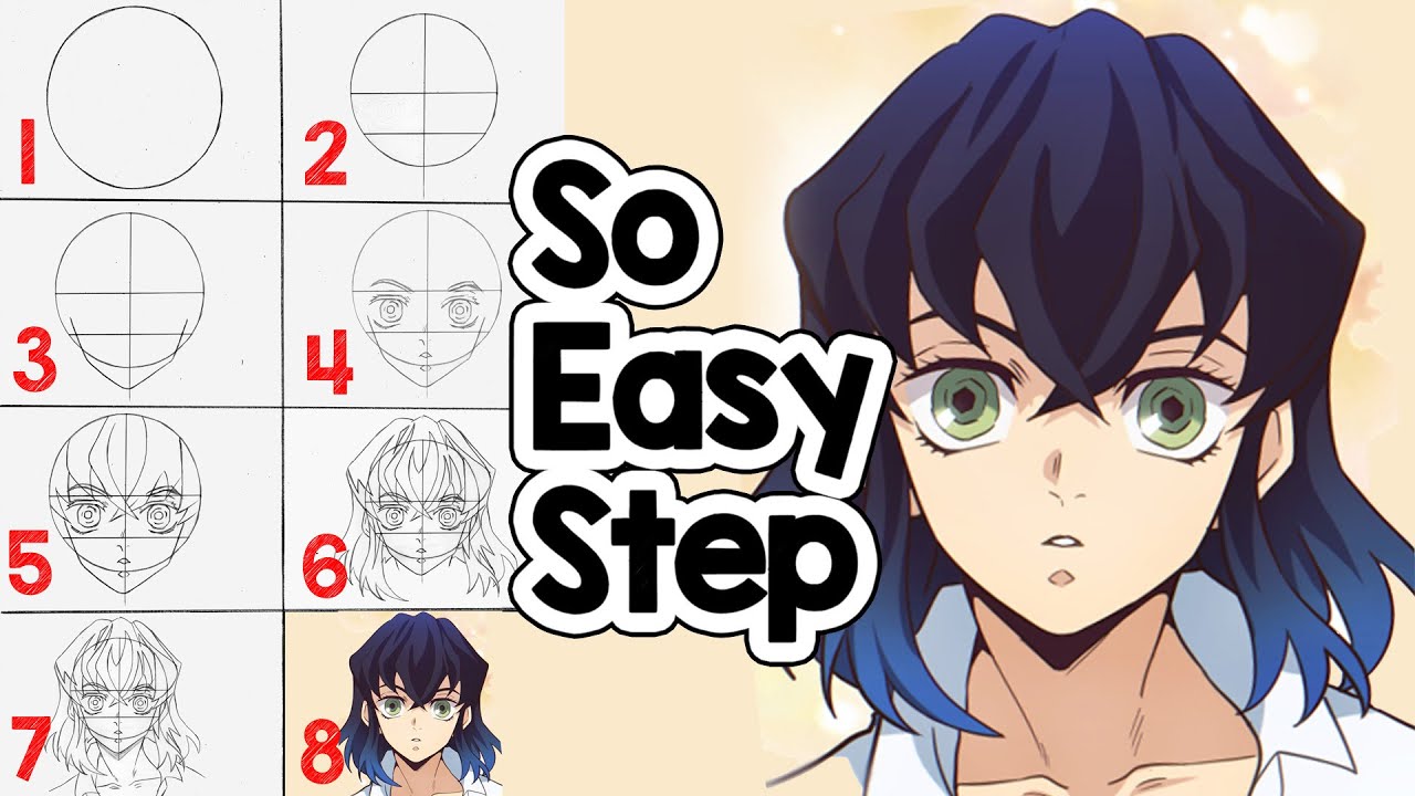 How To Draw Inosuke Step By Step