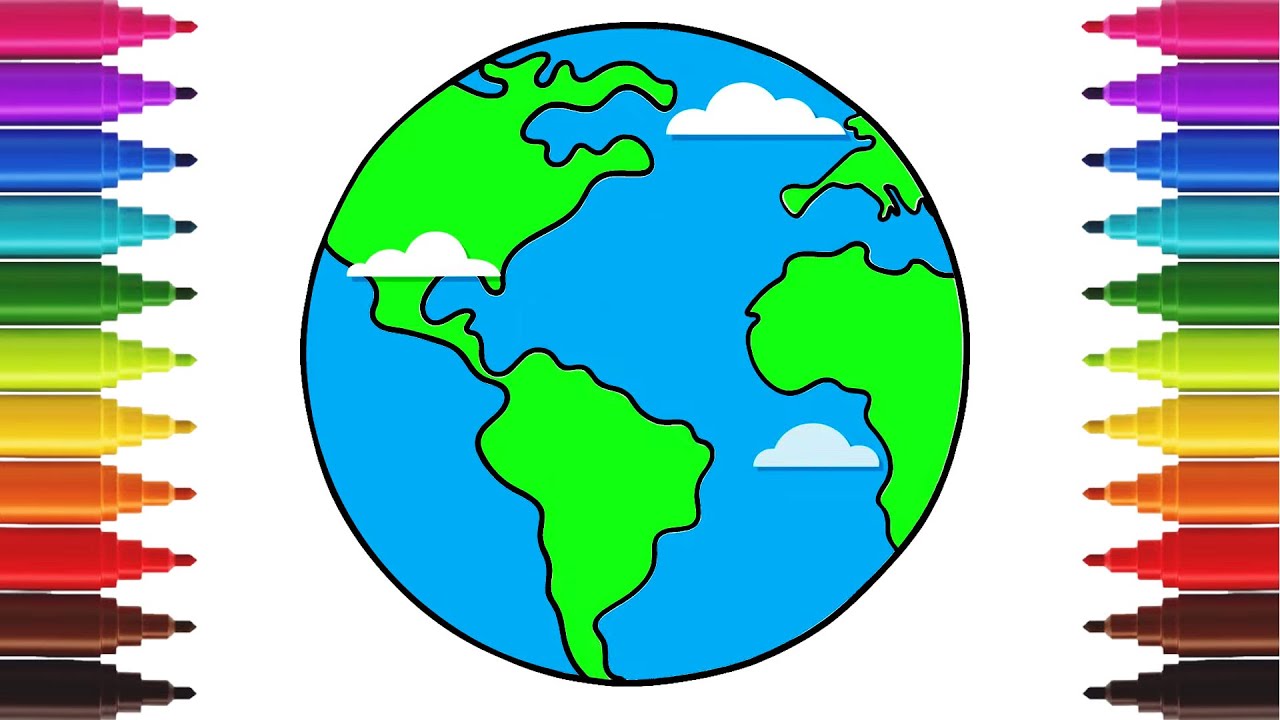 Dibujo De La Tierra Para Niños