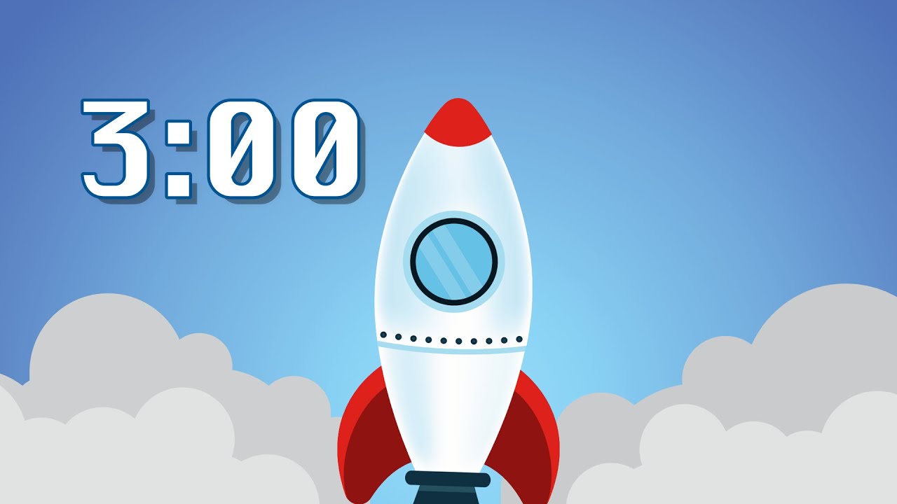 3 Minute Timer Blast Off Rocket Space Music Youtube