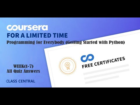 Programming For Everybody Getting Started With Python Week 1 7 All