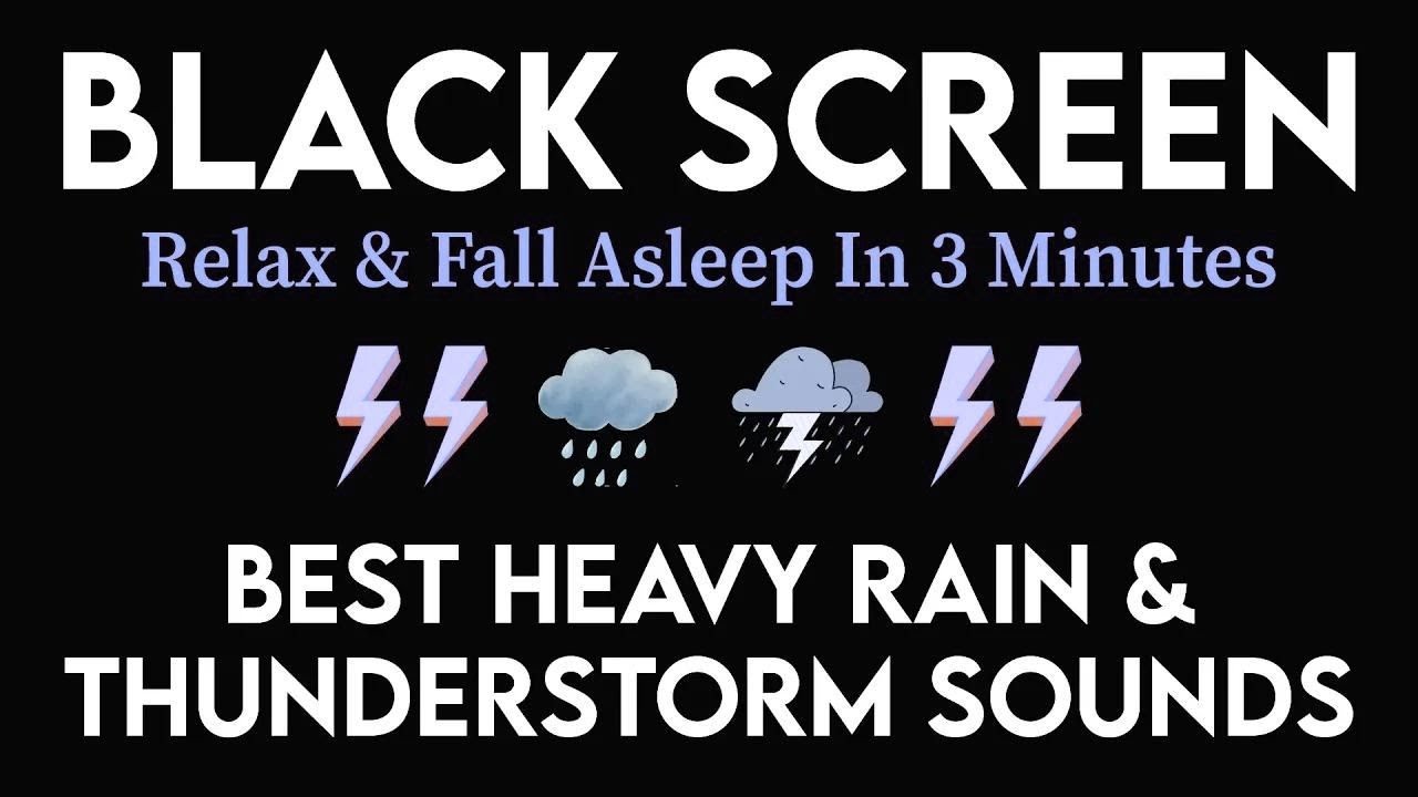 Relax Fall Asleep In 3 Minutes With Huge Rain On Tin Roof Powerful