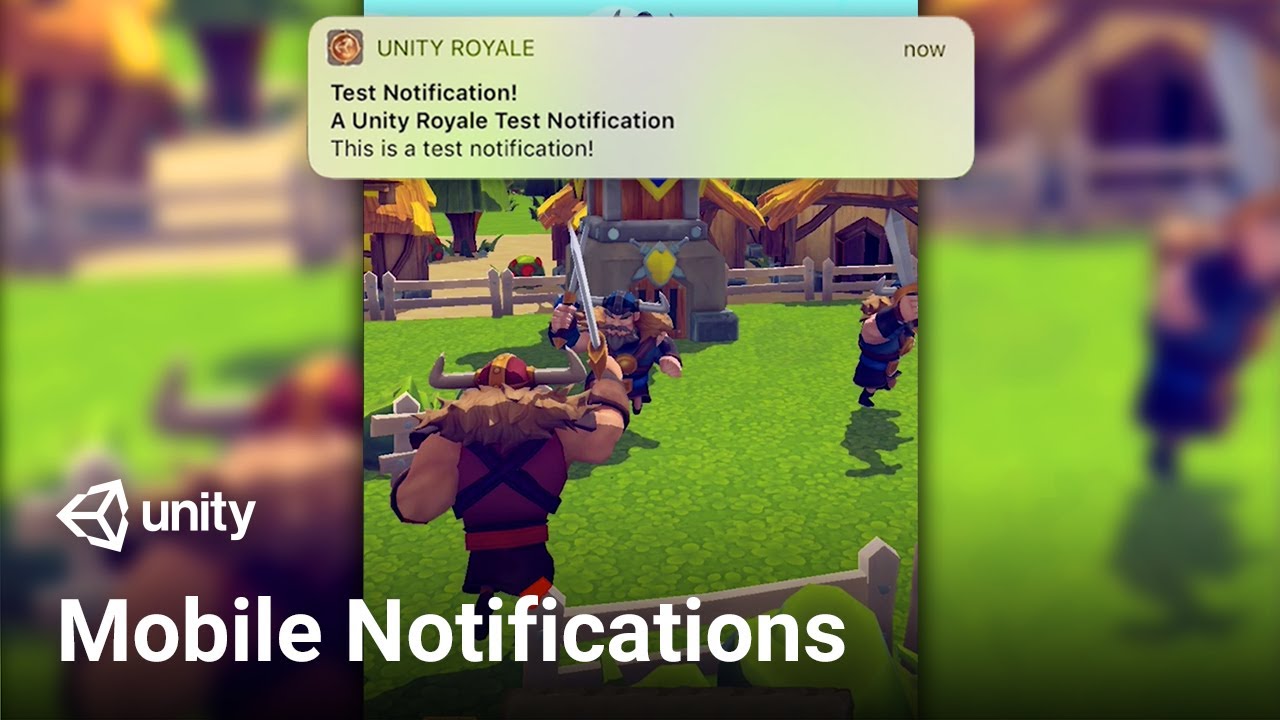 Make Mobile Notifications In Unity 2019 Tutorial Youtube