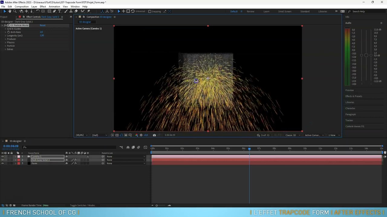 Tuto L Effet Trapcode Form Pour After Effects Youtube