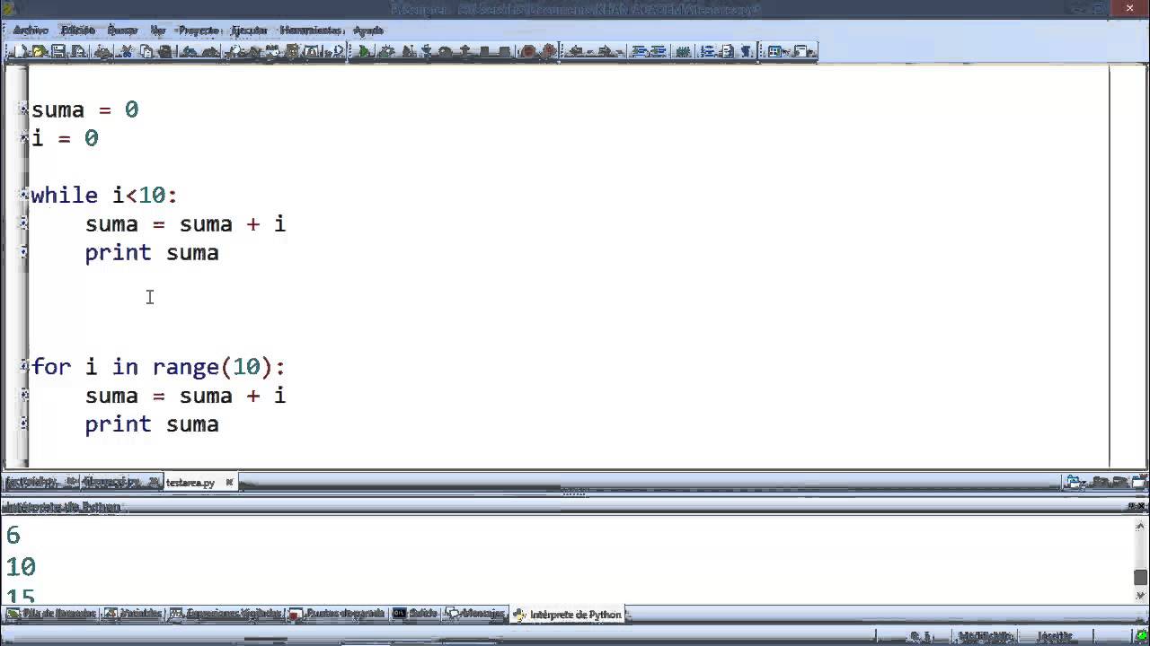 Ciclo While En Python Youtube