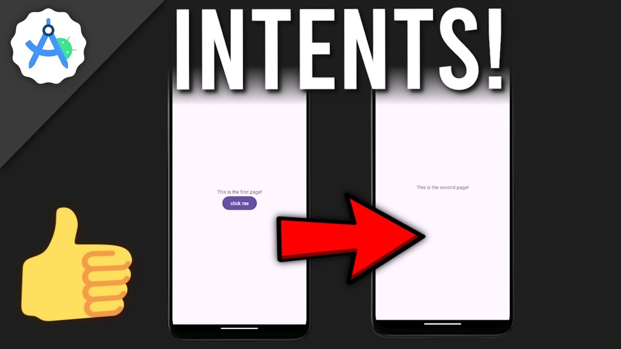 Switching Pages In Android Studio Intents Youtube