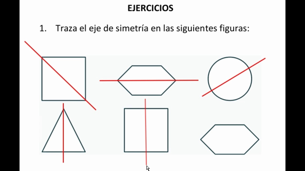 Clases De Matemática 5to Grado Geometría Eje De Simetría Youtube
