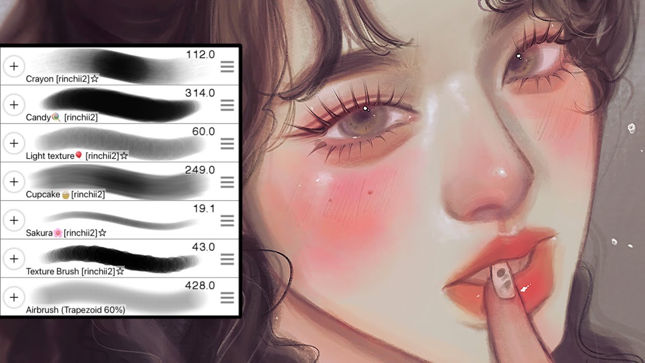 How I Use My Custom Brushes Ibispaintxрџ ќ Youtube