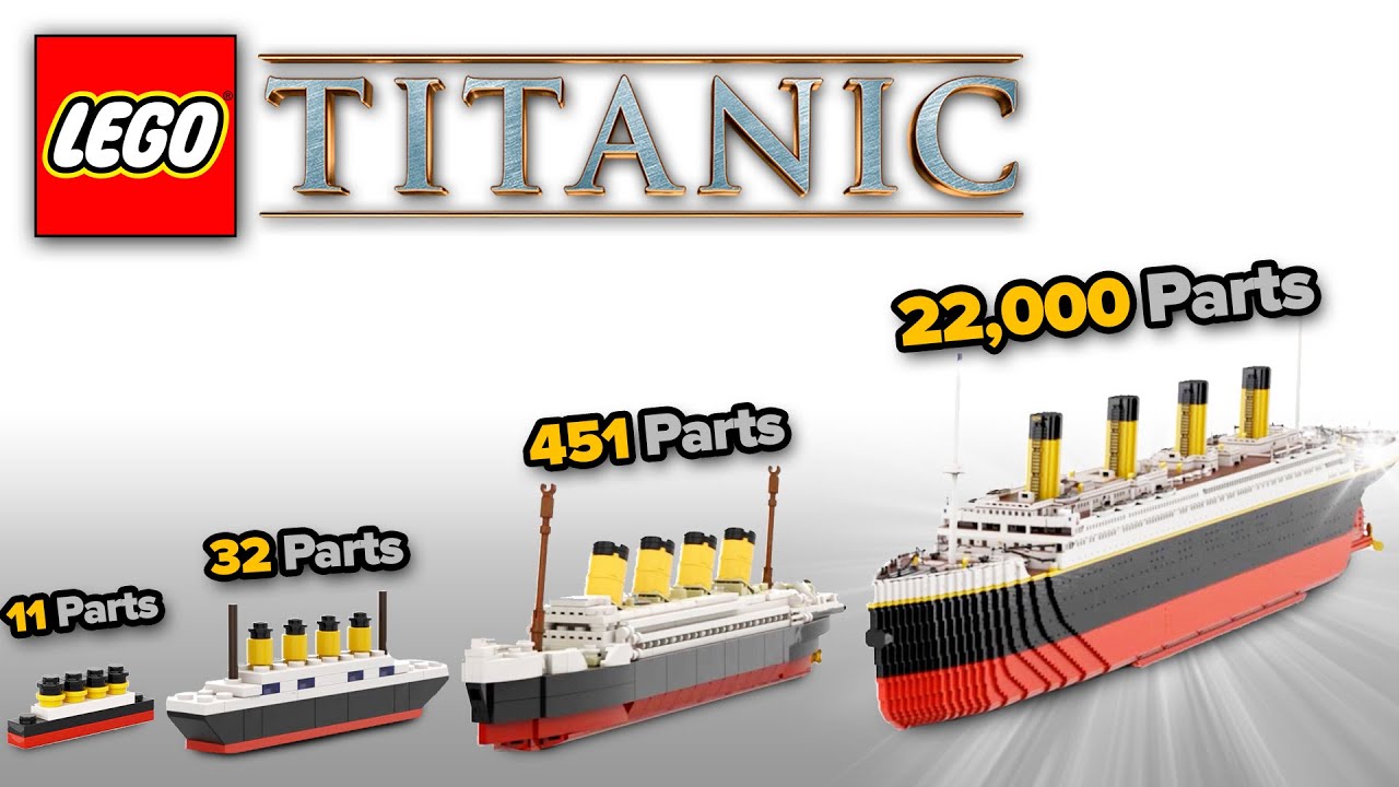 Lego Titanic In Different Scales Comparison Youtube