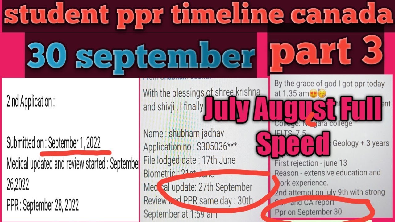 30 September Part 3 Latest Ppr Request Timeline Canada рџ ёрџ Ppr Timeline
