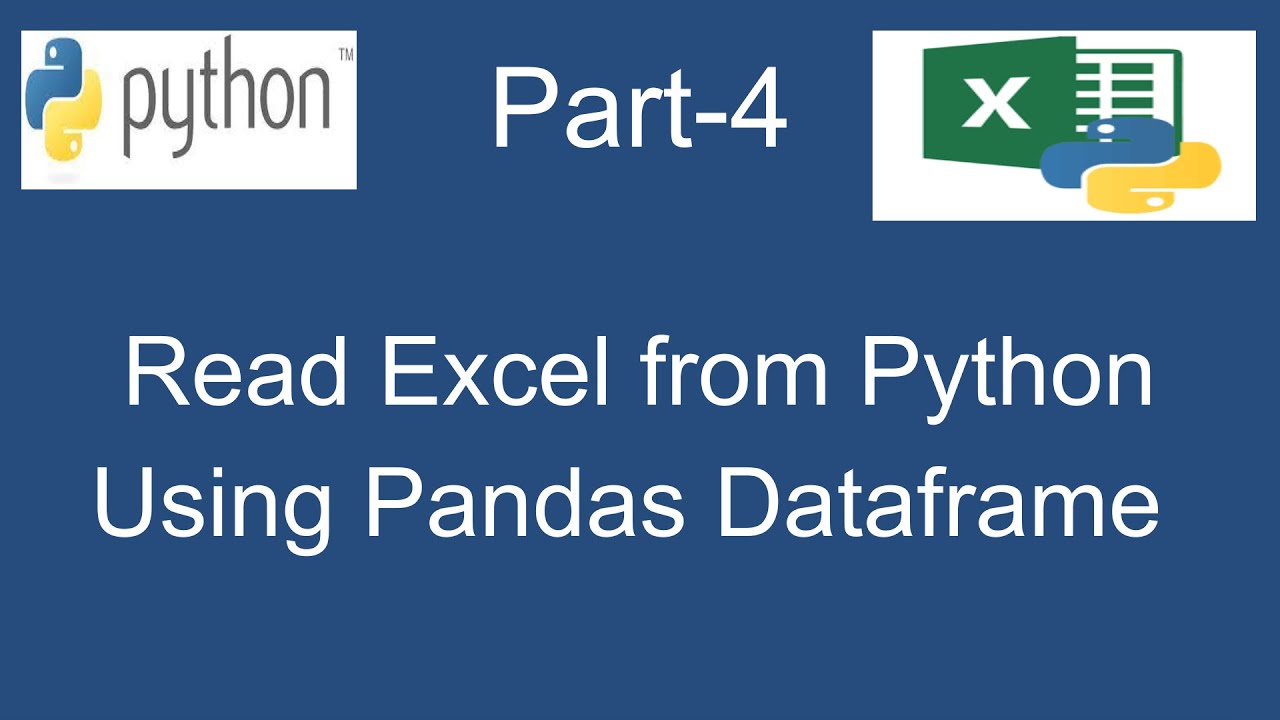 Import Excel Data Into Python Using Pandas Python Tutorial Nitya