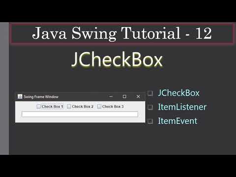 Get Selected Jcheckbox Java Swing Tutorials 12 Youtube