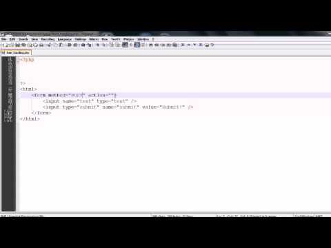 Php Basics Html Forms Php Form Handling Youtube