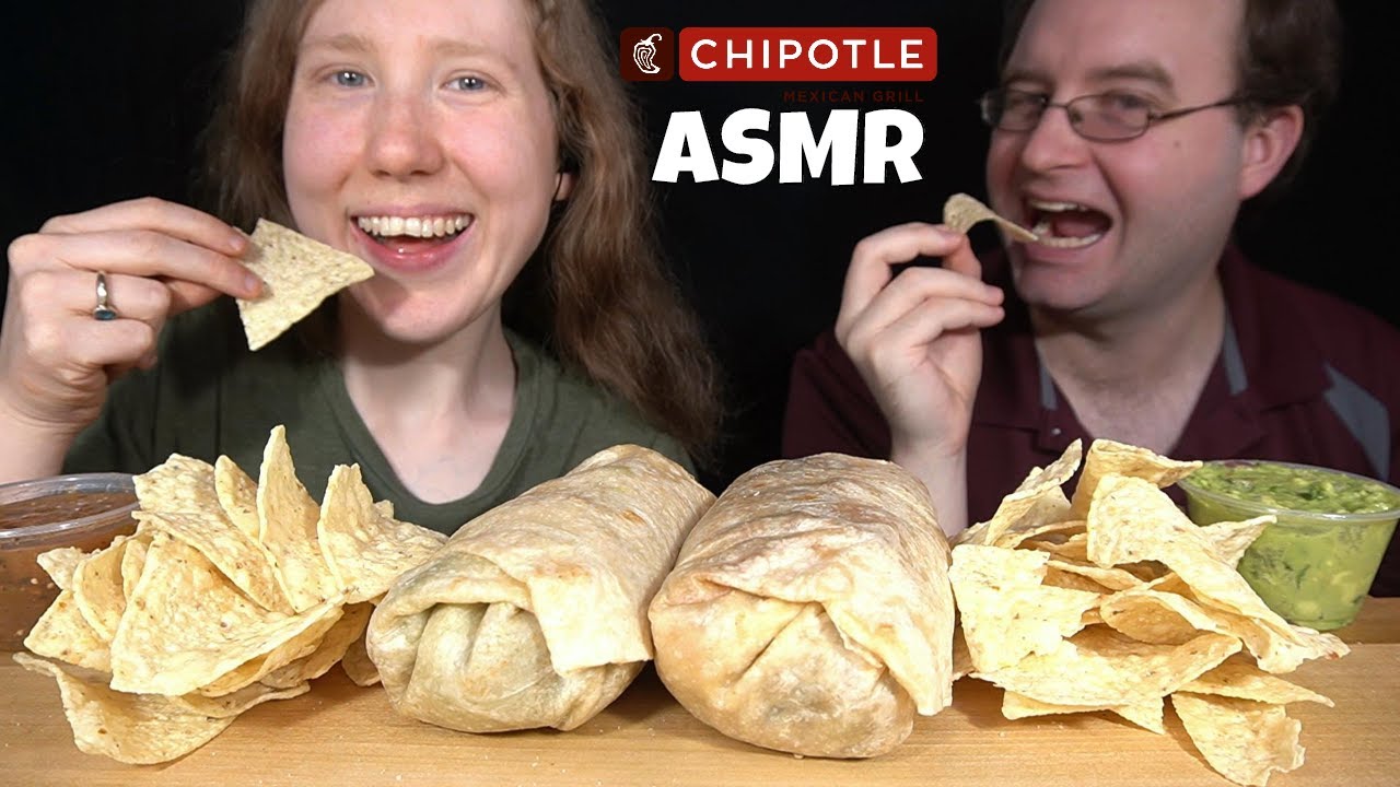 Asmr Chipotle Burrito Mukbang Mega Collab Eating Sounds Youtube