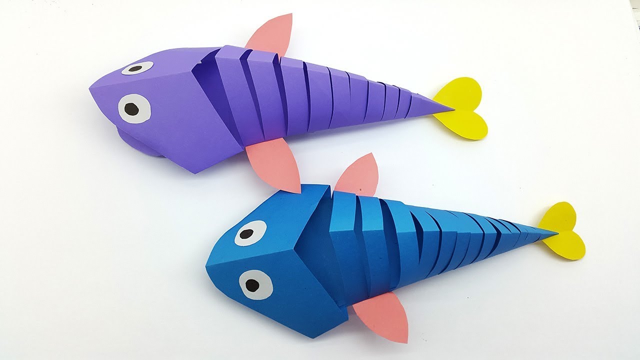 Origami Paper Fish Craft At Walter Mcglothlin Blog