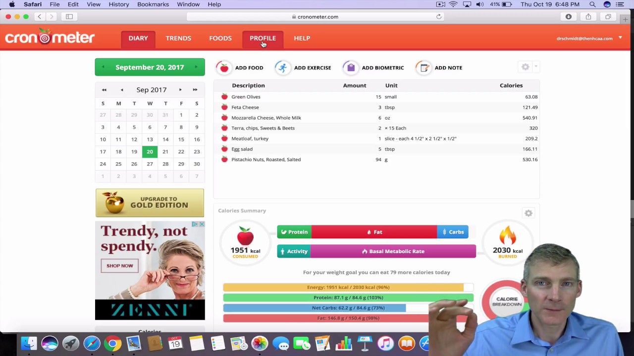 How To Use Cronometer For Macronutrient Tracking To Ketosis Youtube