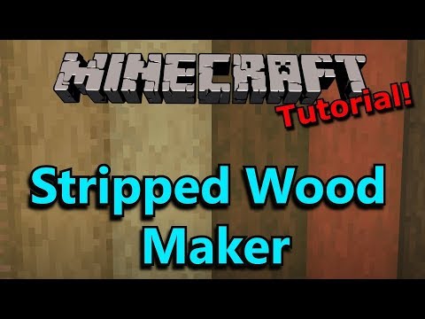 Tutorial Minecraft 3 In 1 Stripped Bark Stripped Log Concrete