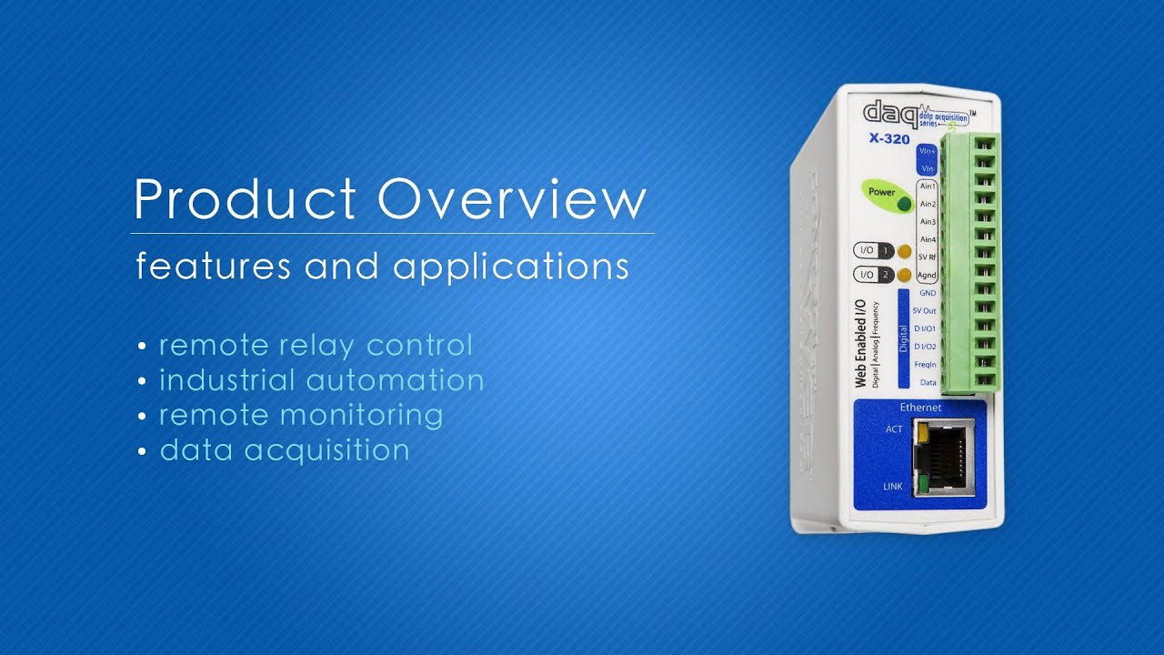 Controlbyweb S Webrelay And Ethernet I O Products Youtube
