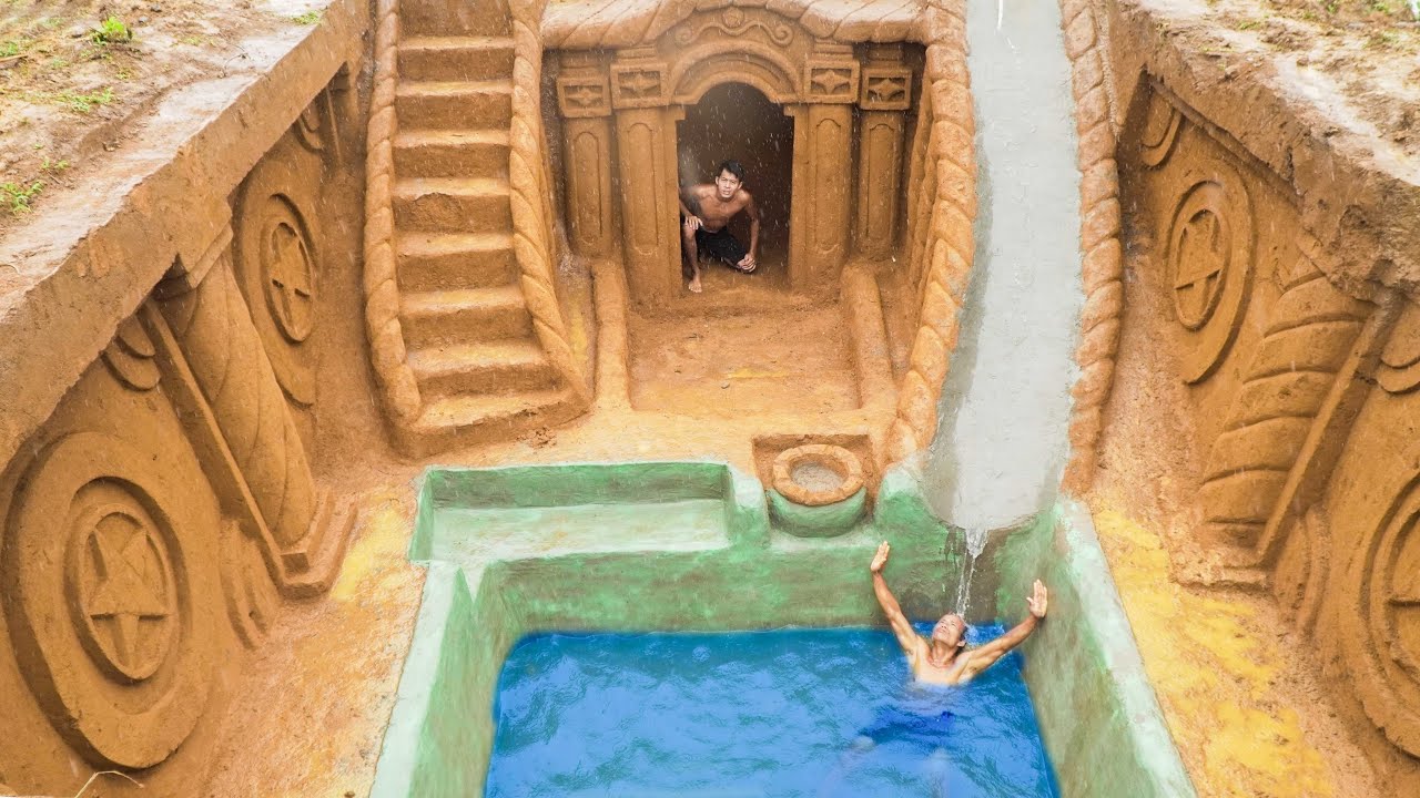 Unbelievable Build Swimming Pool Water Slide Around The Secret