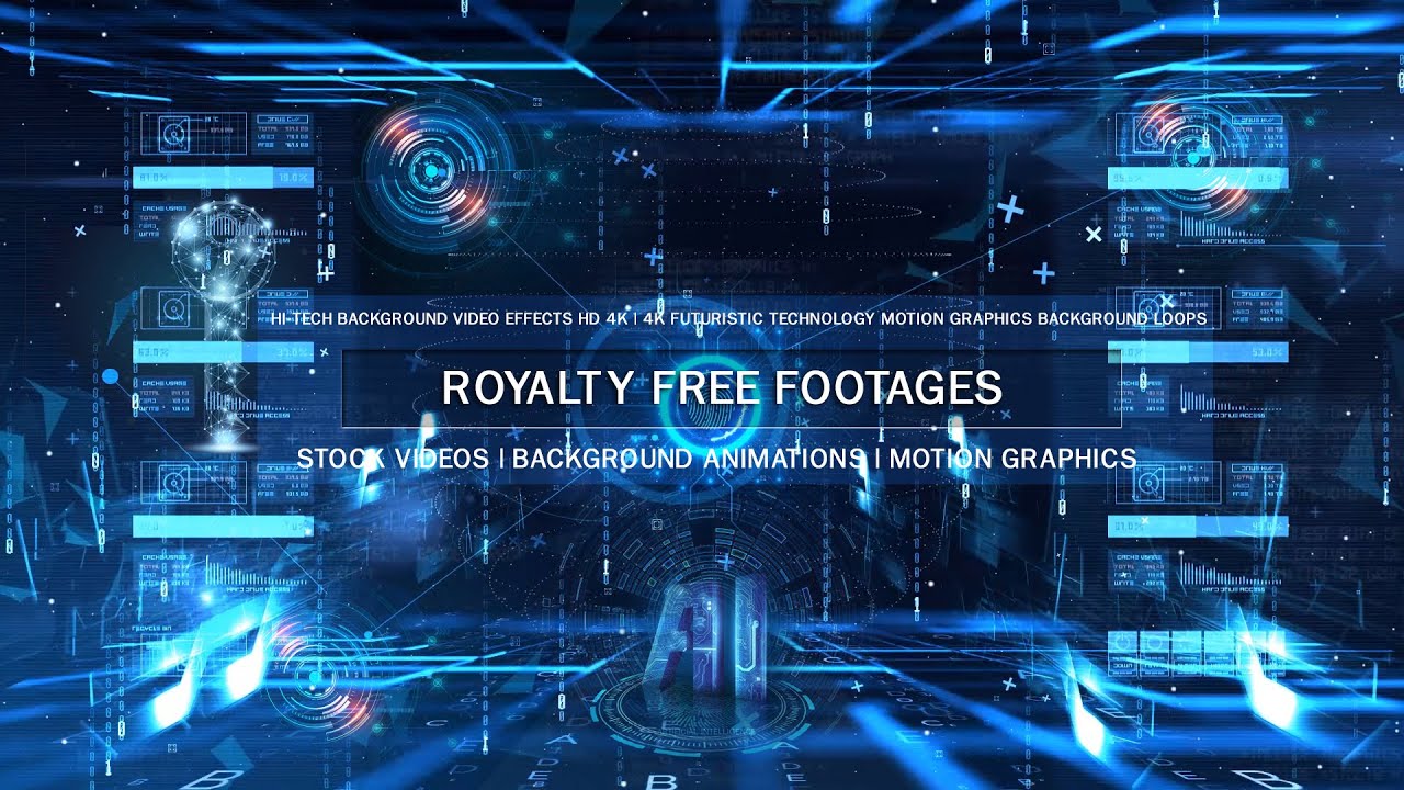 Hi Tech Futuristic Technology Video Background Effects 4k Hd Tech
