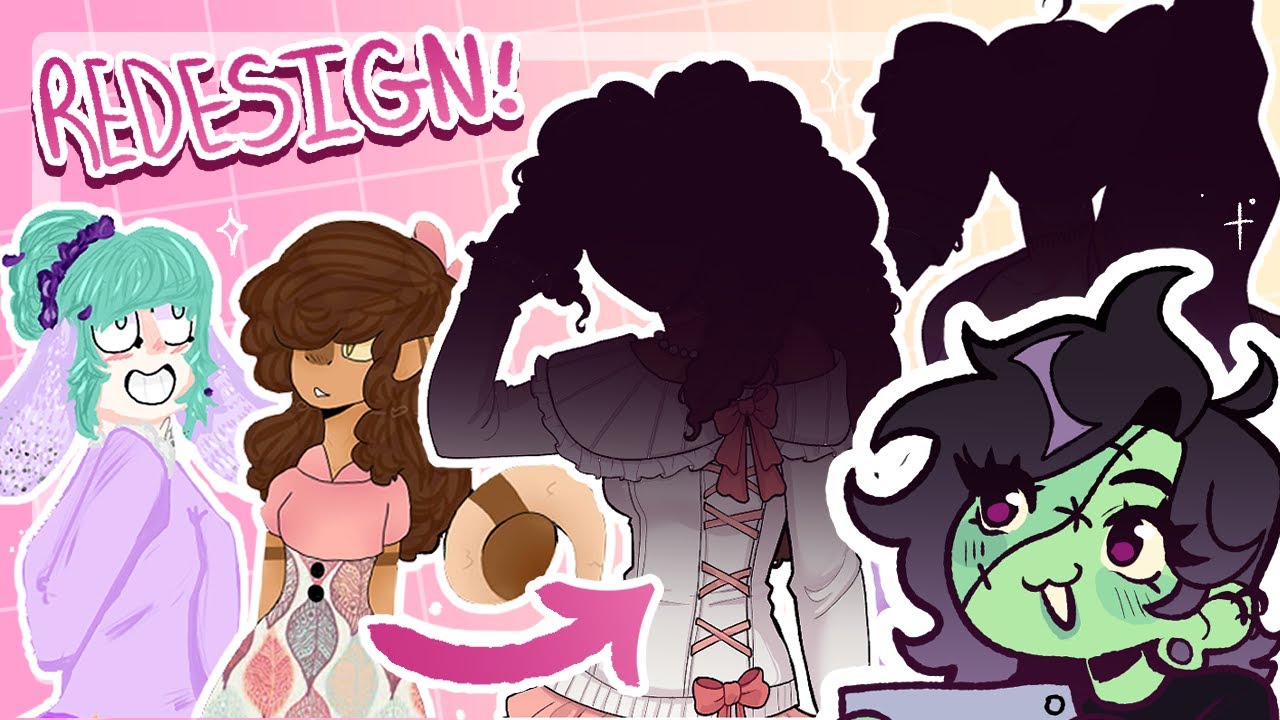 Redesigning My Old Ocs Again тшж Speedpaint Commentary Original
