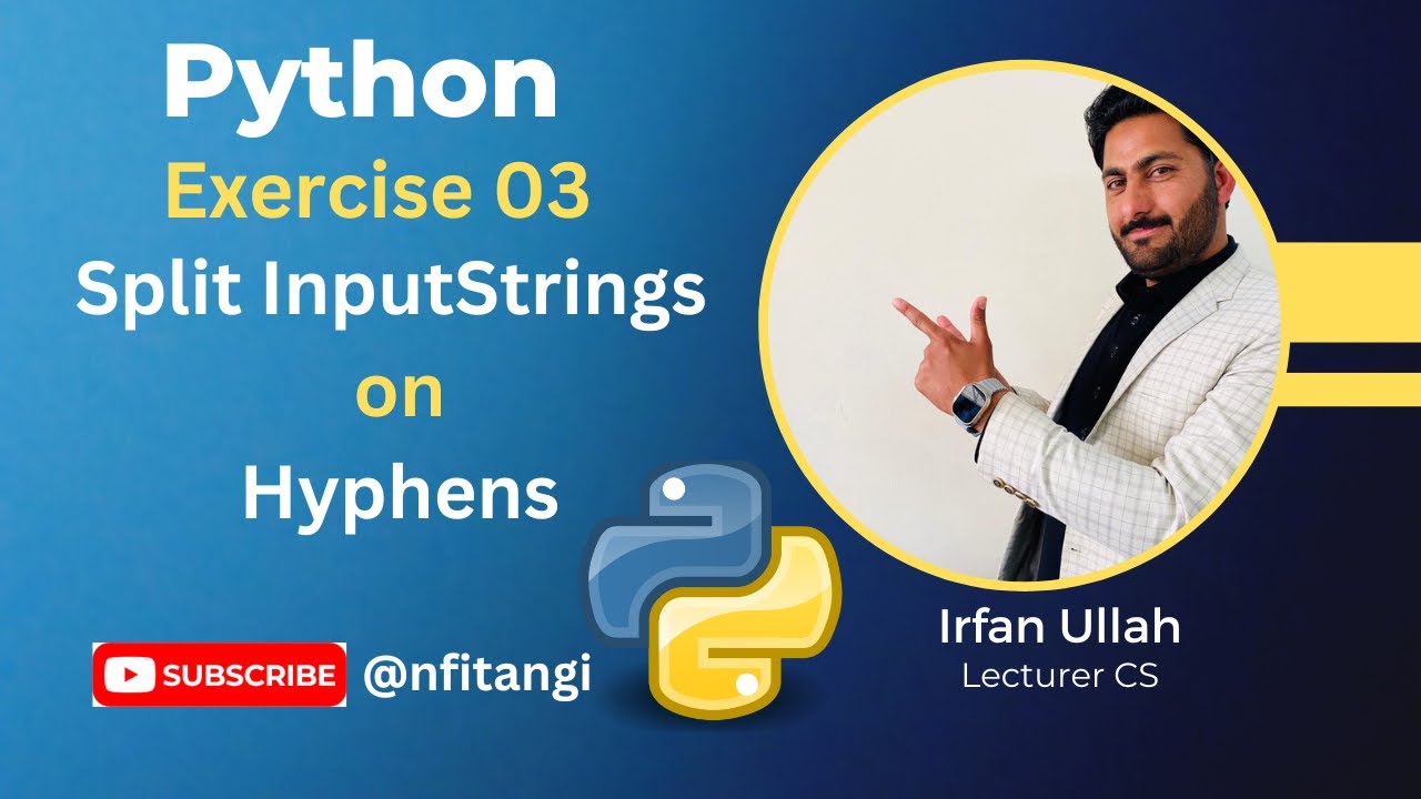 Python Exercise 03 Practical Programming In Python Split Inputstring
