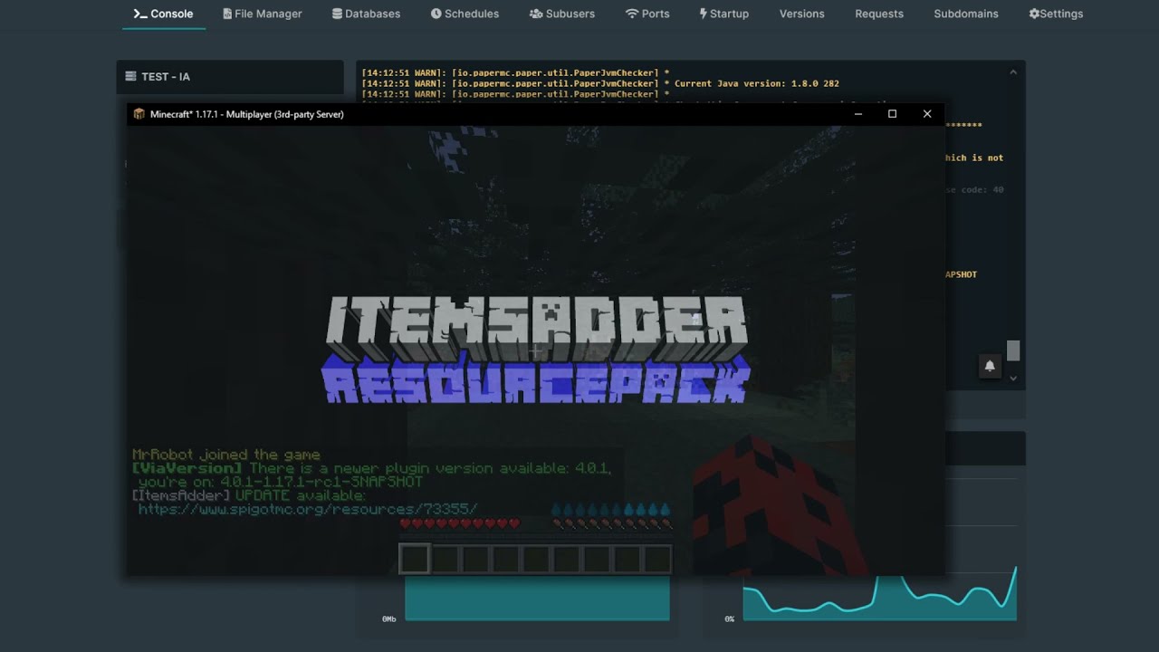 Itemsadder Self Host Tutorial Pterodactyl Panel Youtube