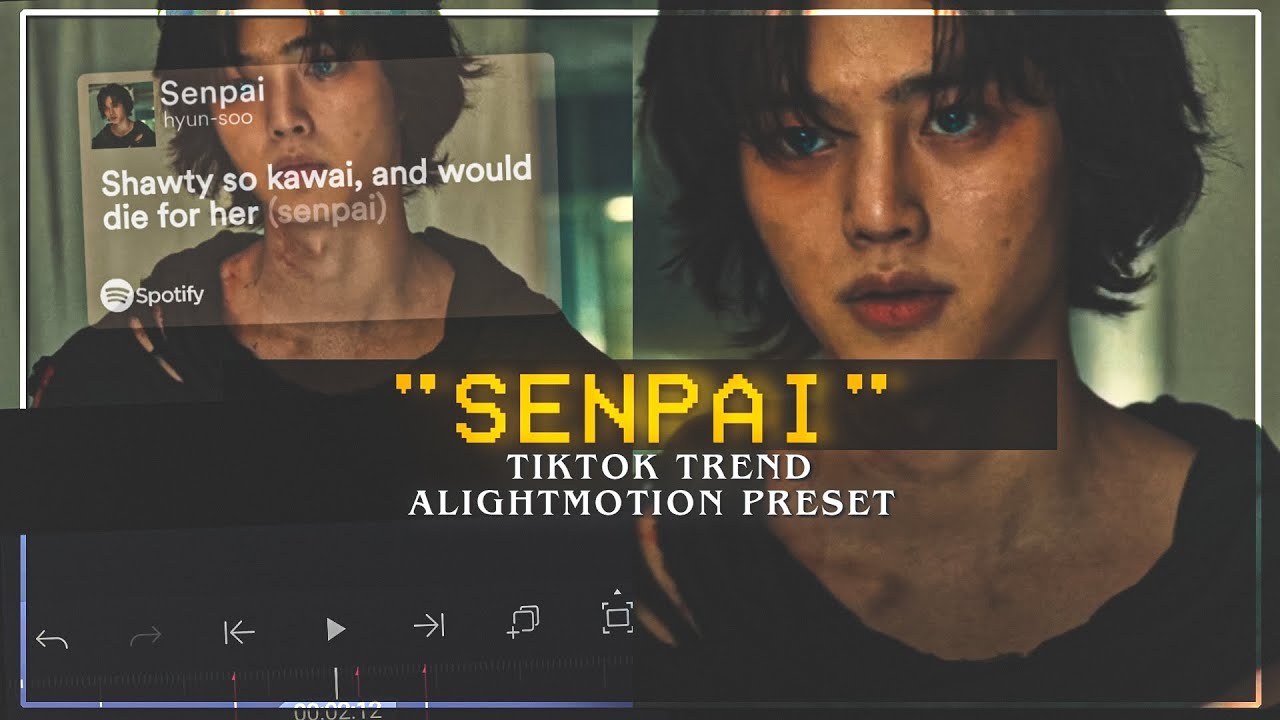 Senpai Tiktok Trend Edit Tutorial Alightmotion Tutorial Youtube