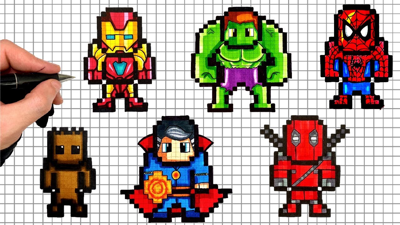 The Avengers Pixel Art