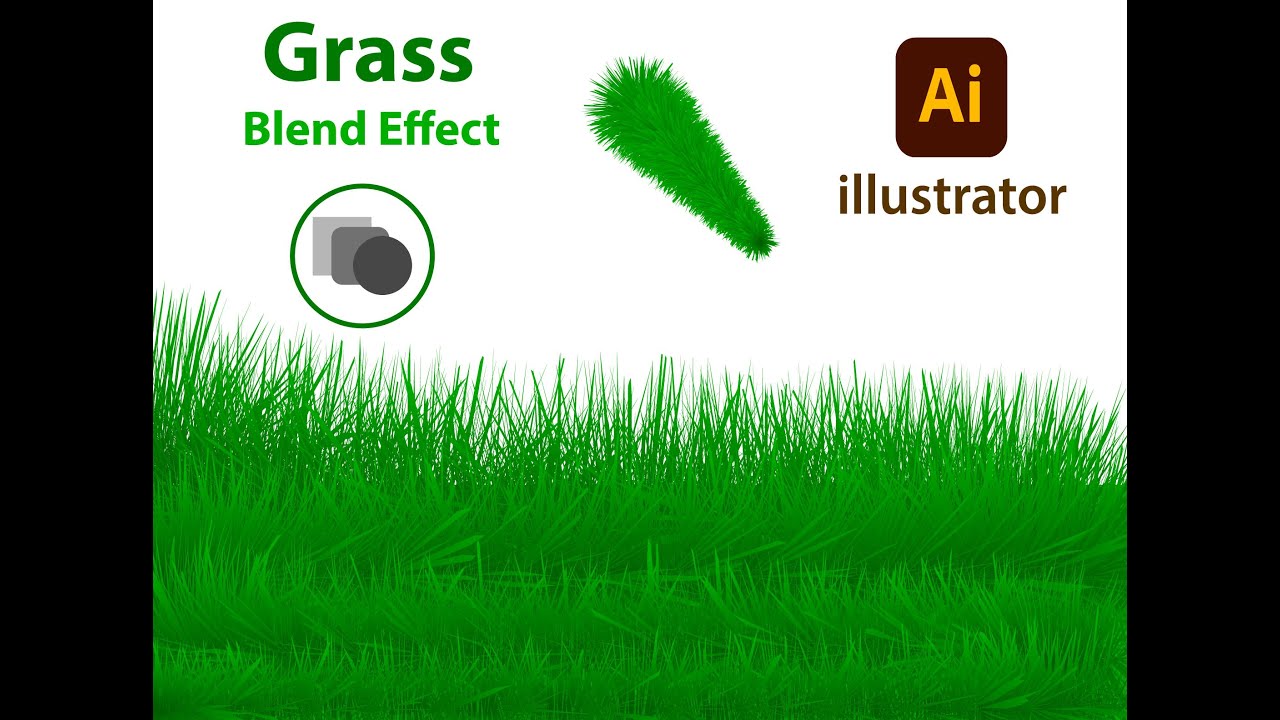 How To Make Grass Texture Effect In Adobe Illustrator Easy Youtube