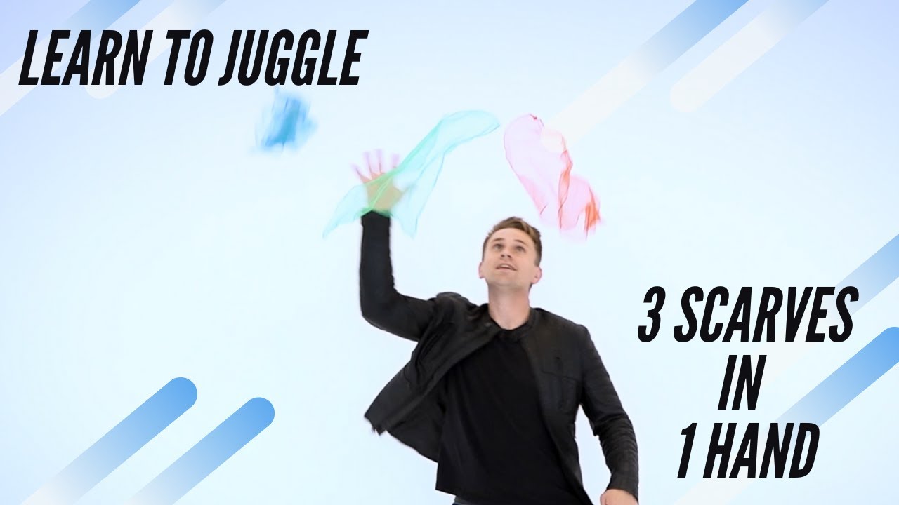 Learn To Juggle 3 Scarves In 1 Hand Beginner Intermediate Juggling