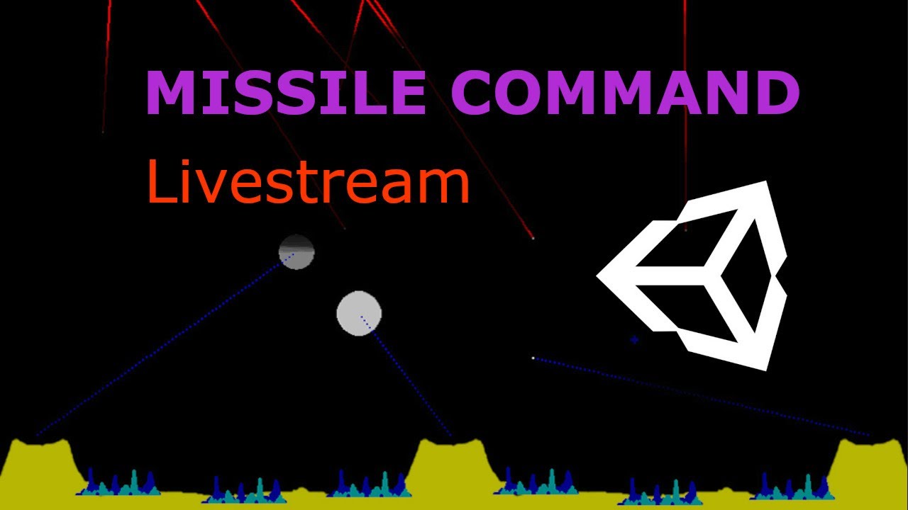 Missile Command In Unity Livestream Youtube