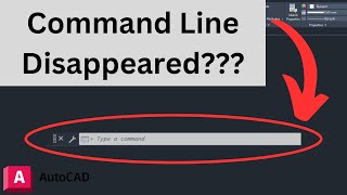 Autocad How To Bring Back Missing Command Line Ribbon More Quick