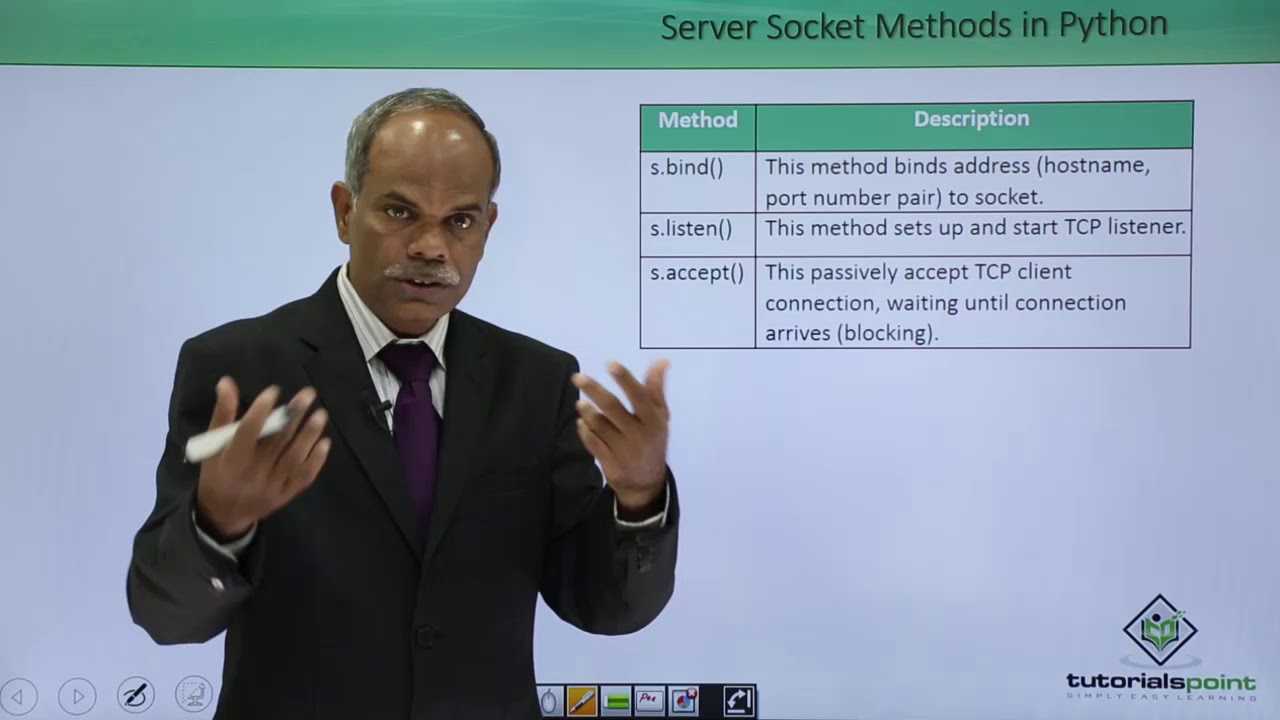 Python Server Socket Method Youtube