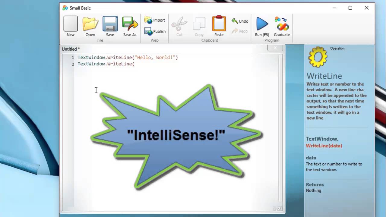 Intro To Smallbasic Youtube