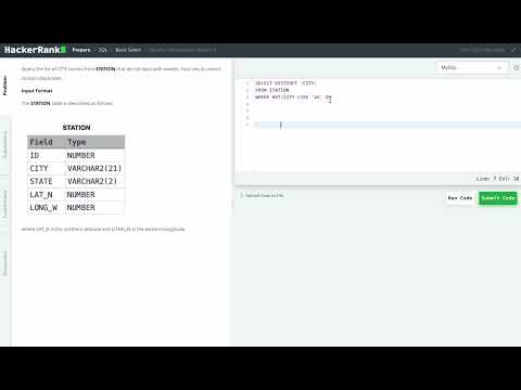 Hackerrank Sql Solution 13 Youtube