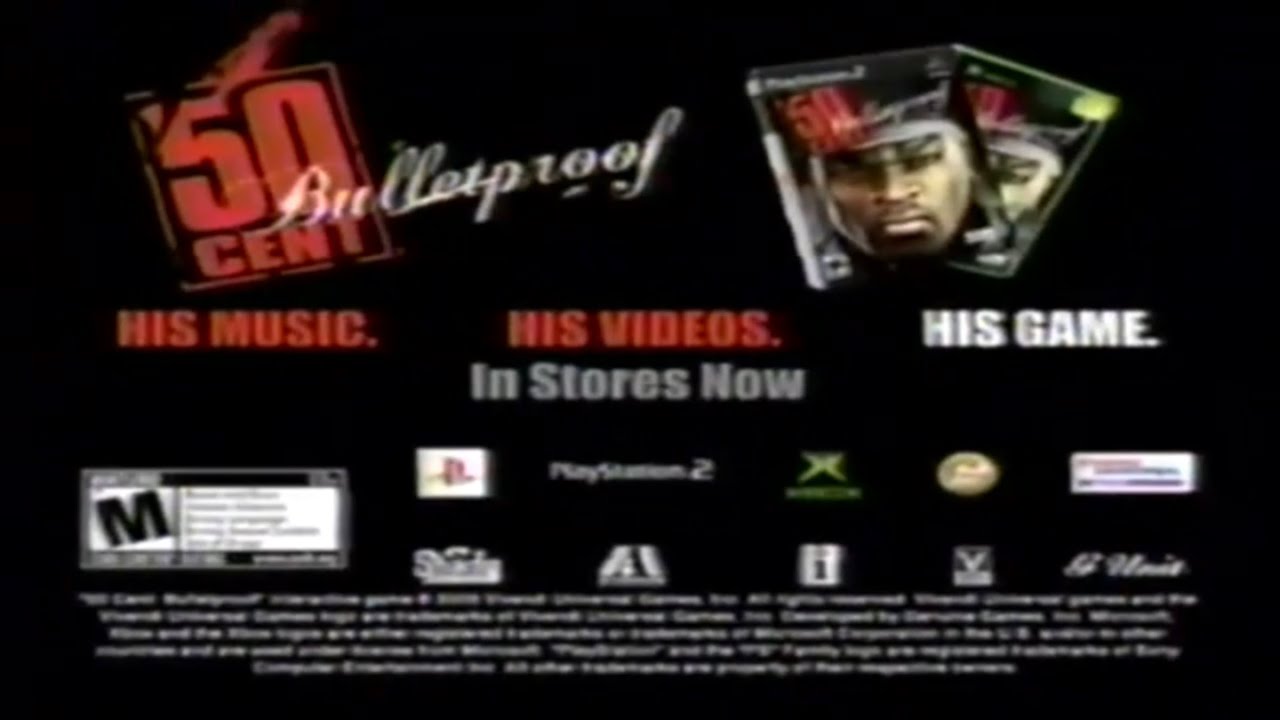 50 Cent Bulletproof Video Game Tv Commercial Spot 2005 Youtube