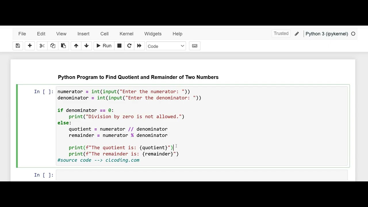 Day 42 Python Program To Find Quotient And Remainder Of Two Number