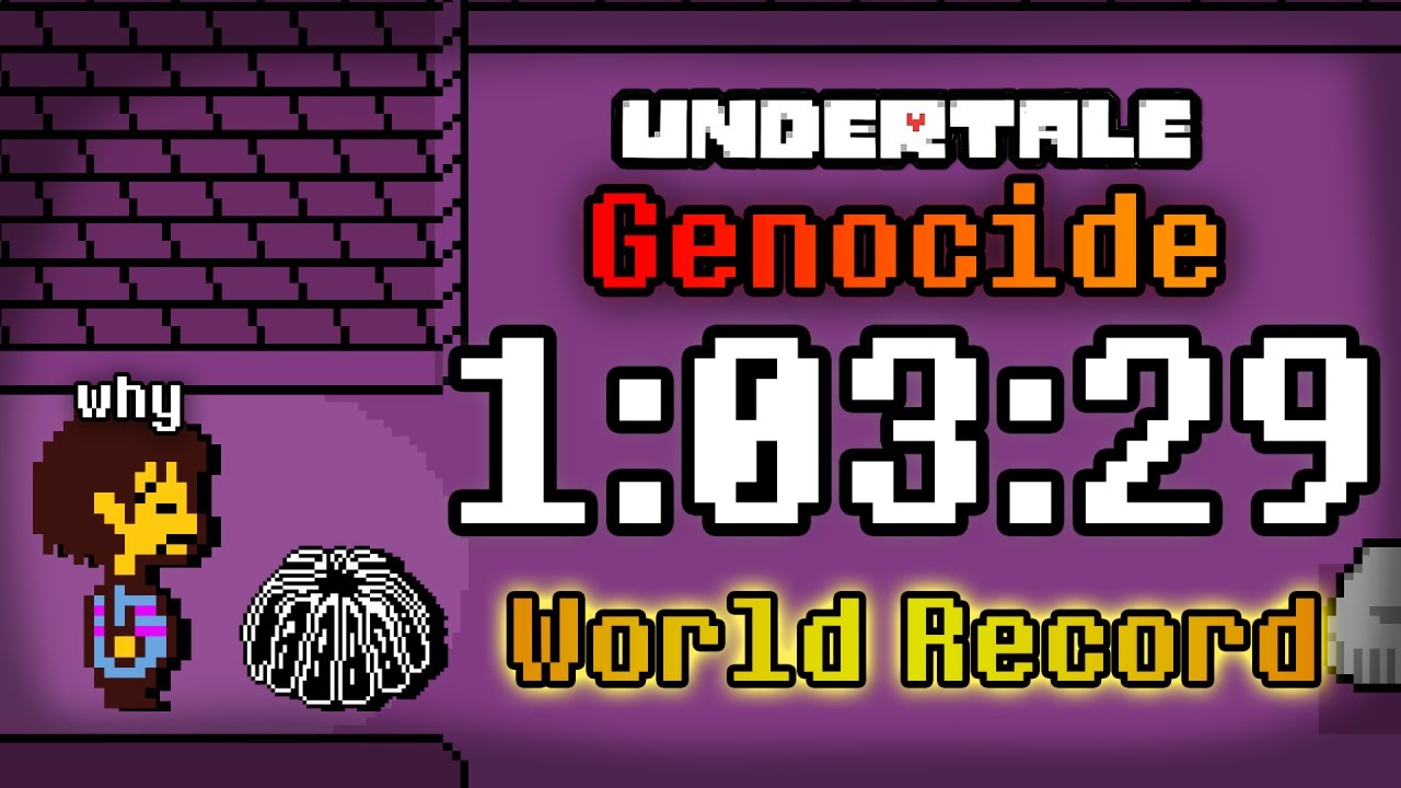 Undertale Genocide Speedrun In 1 03 29 Fwr Youtube