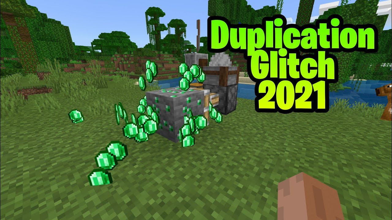 Minecraft Duplication Glitch 2021 Bedrock Duplication Glitch Youtube