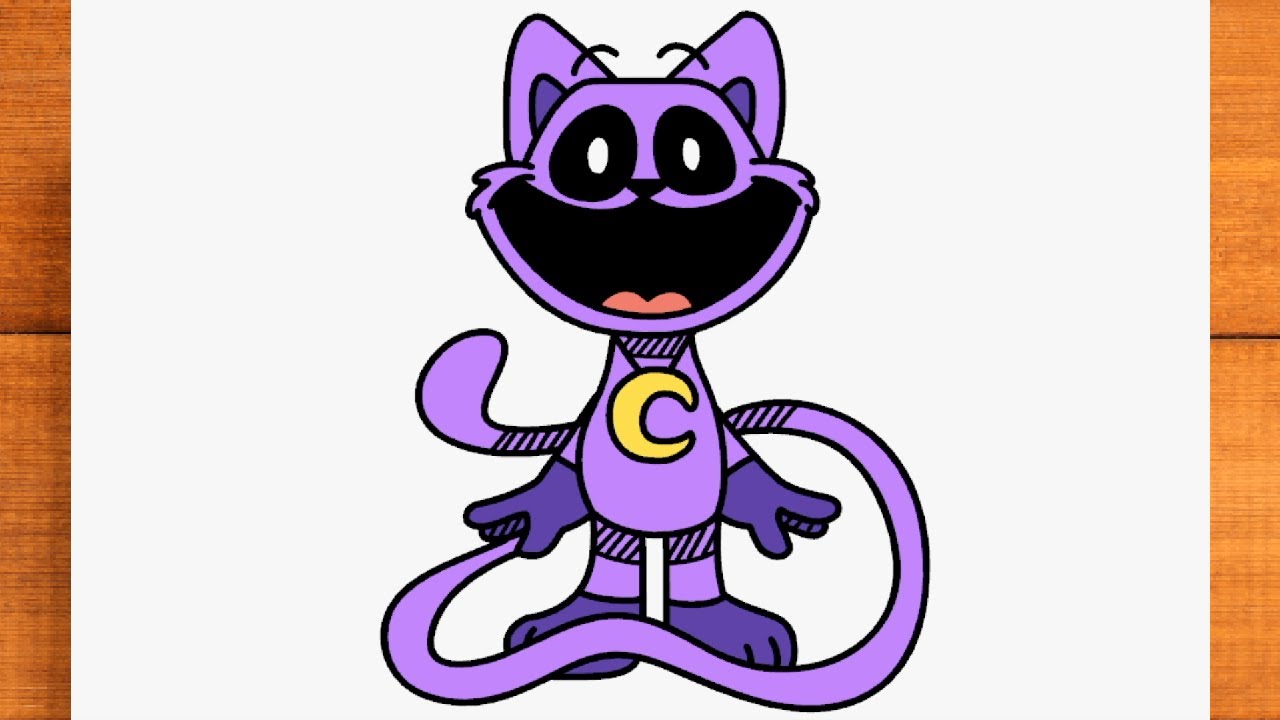 How To Draw Catnap Smiling Critters Poppy Playtime Youtube