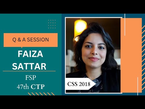 Faiza Sattar Fsp 47th Ctp Discusses Tips And Tricks Youtube
