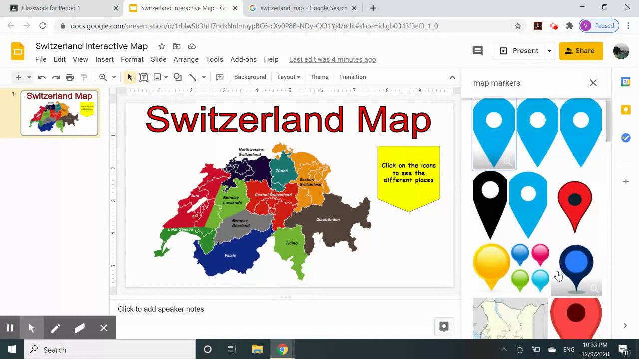 How To Make An Interactive Map On Google Slides Youtube