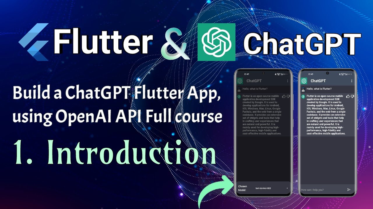 Introduction Build Chatgpt App In Flutter Using Openai Api Youtube