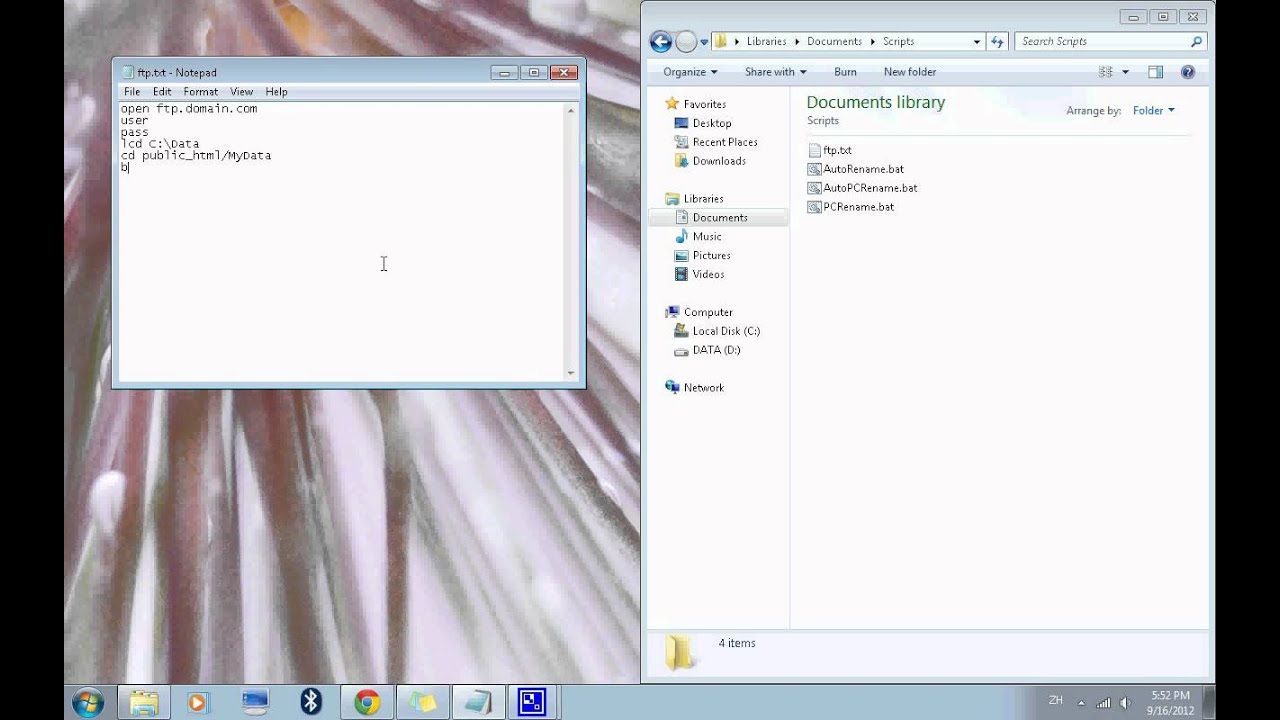 Simple Ftp Batch Script To Upload All Files In A Directory By Nicholas