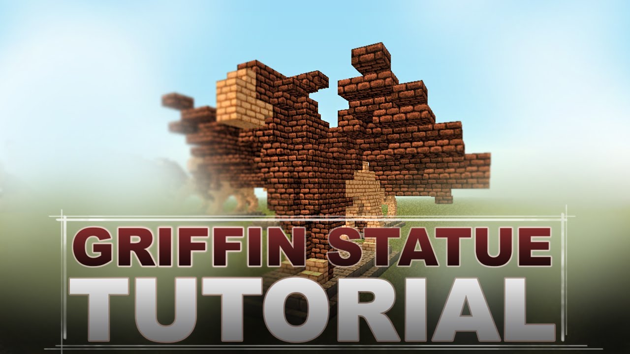 Minecraft Tutorial Griffin Statue Youtube