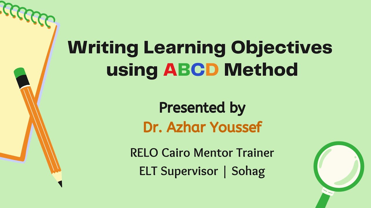 Abcd Method For Learning Objectives